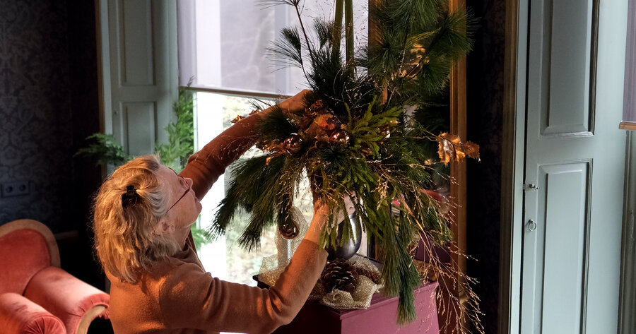 Historische kerstsfeer in Museum Martena dankzij Groei & Bloei Franeker